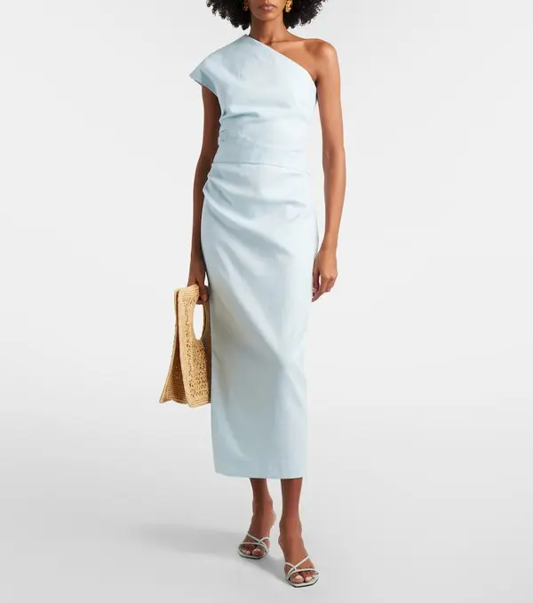 SIR. One-shoulder Linen Top