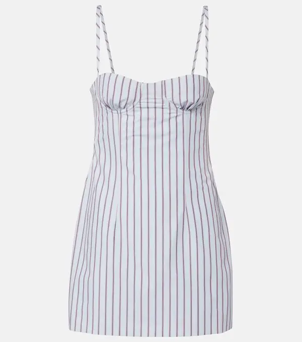 SIR. Pinstripe Cotton-blend Minidress