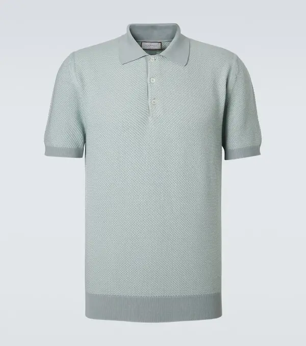 Canali Cotton Polo Shirt - Green