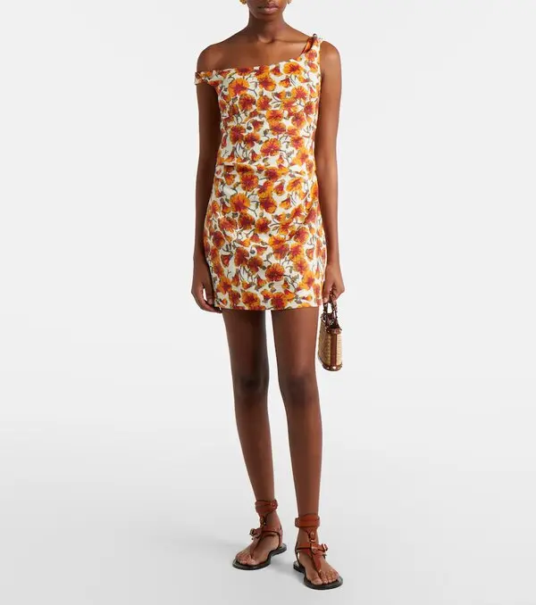 SIR. Floral Linen Mini Dress
