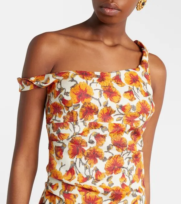 SIR. Floral Linen Mini Dress