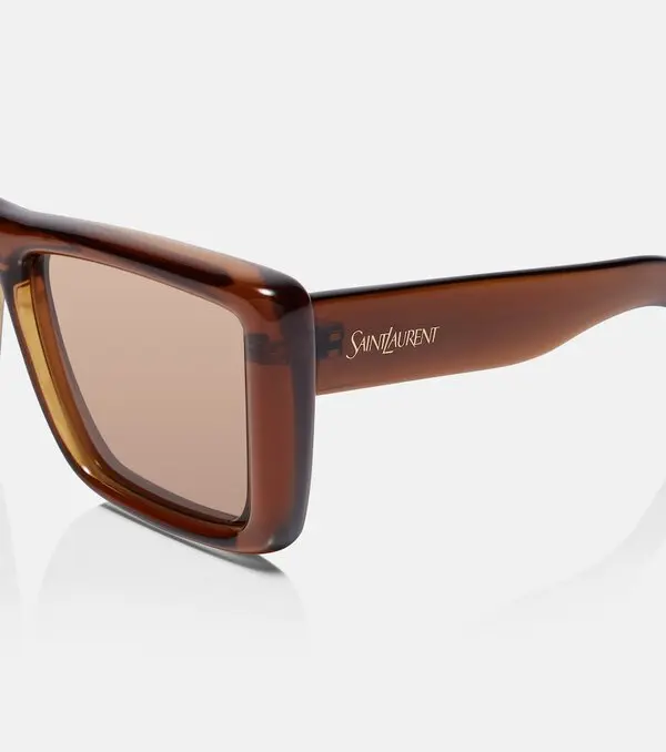 Saint Laurent Sl 900 Howl Square Sunglasses - Brown