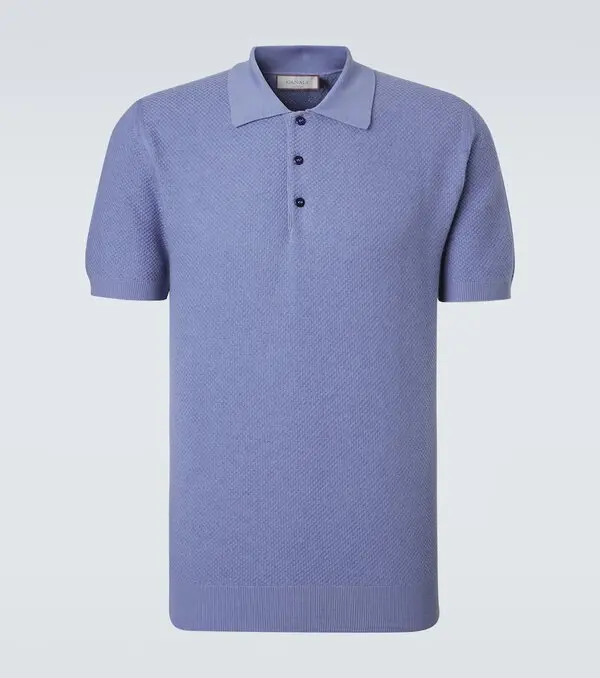 Canali Cotton Polo Shirt - Blue