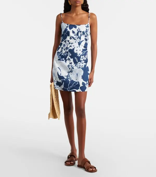 SIR. Paradiso Floral Linen Mini Dress