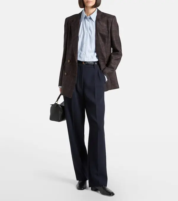 BLAZÉ MILANO Resolute Virgin Wool Straight Pants