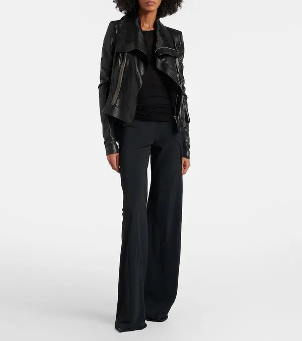Rick Owens Cantilever 60 Leather Mules - Black