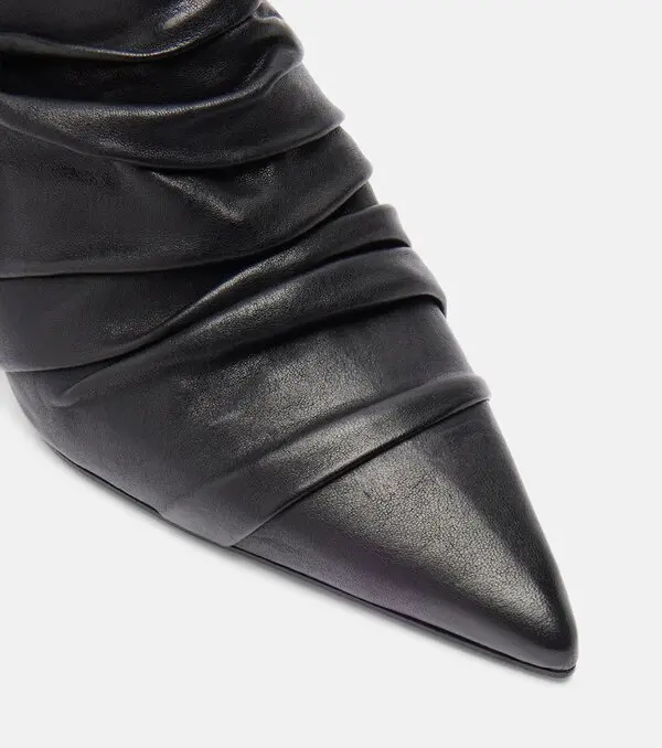 Rick Owens Cantilever 60 Leather Mules - Black