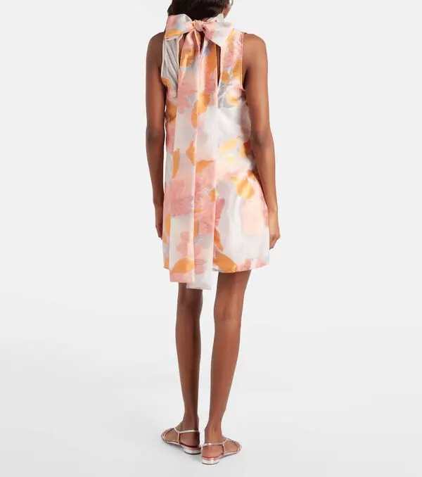 Staud Albee Floral Organza Mini Dress