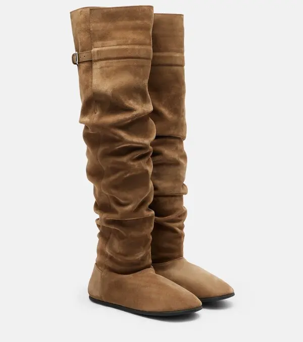 CHRISTEN Suede Over-the-knee Boots