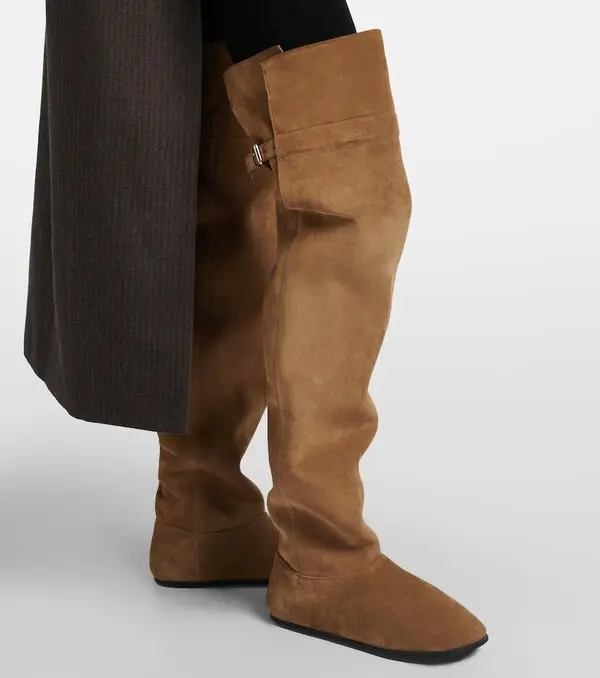 CHRISTEN Suede Over-the-knee Boots