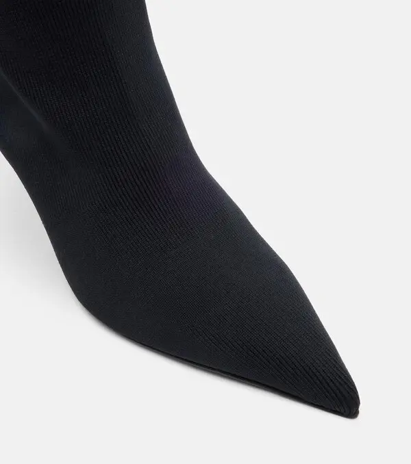 Balmain Knitted Wedge Over-the-knee Boots