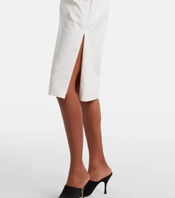 Gucci Gg Midi Skirt - Beige