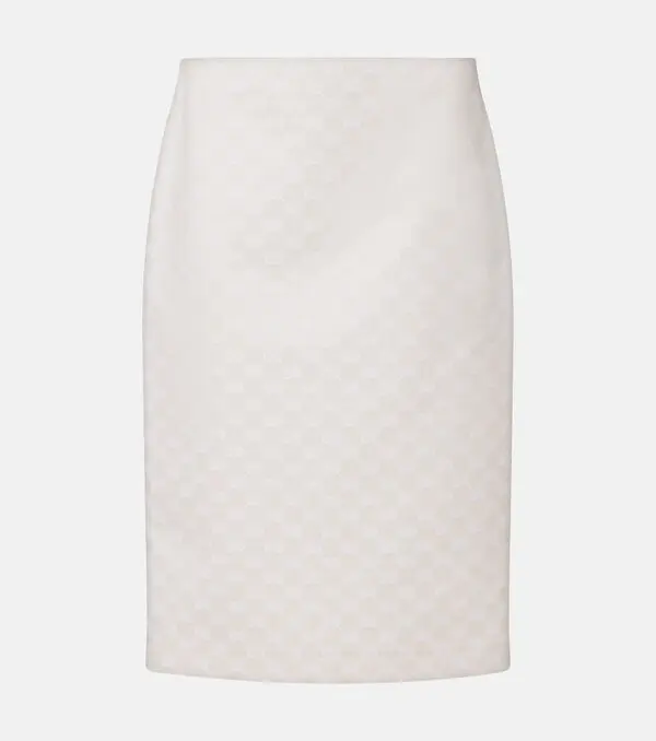 Gucci Gg Midi Skirt - Beige