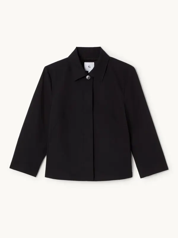 GWYN Sylvie Cotton Twill Jacket - Black