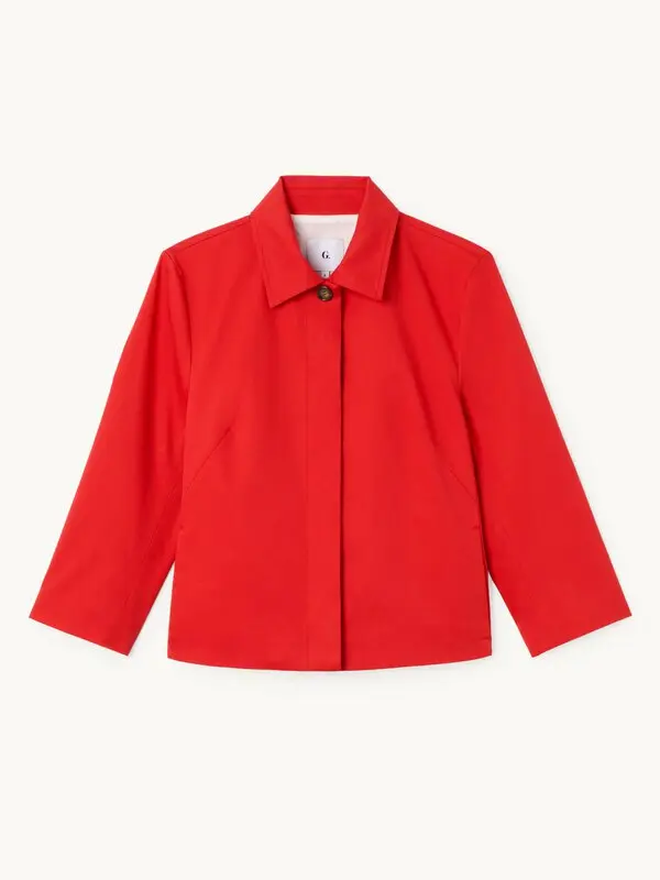 GWYN Sylvie Cotton Twill Jacket - Black