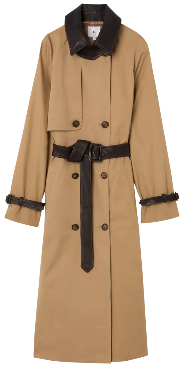 GWYN Sutton Trench Coat - Camel