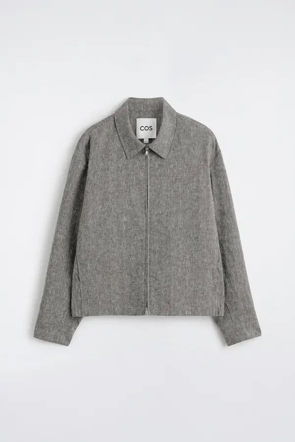 Cos Linen Blouson Jacket