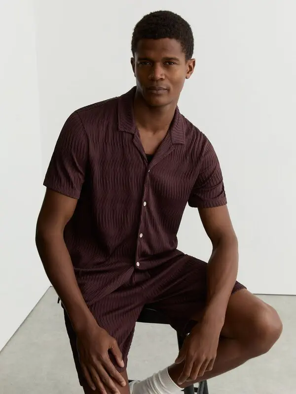 REISS Aleo Shirts - Bordeaux