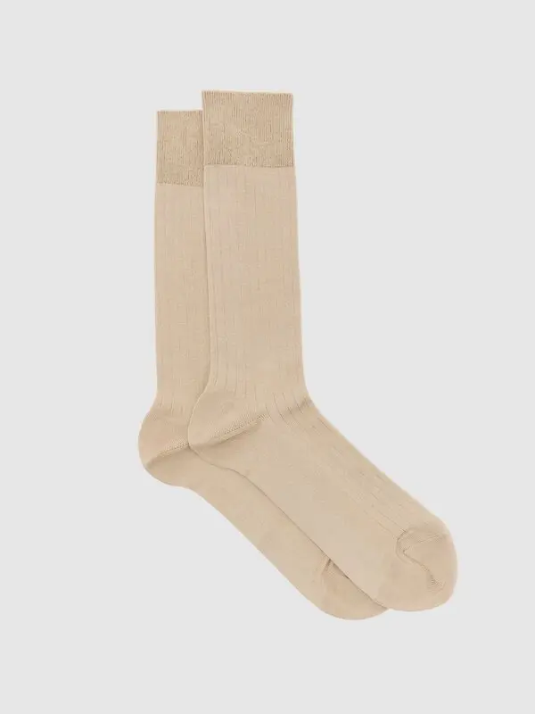 REISS Fela Socks - Champagne