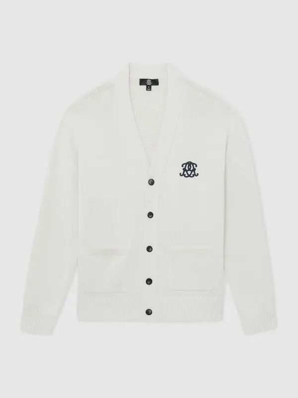 REISS Coates Cardigan - Off White