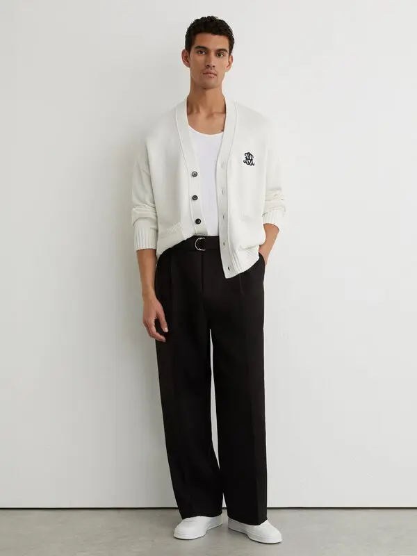 REISS Coates Cardigan - Off White