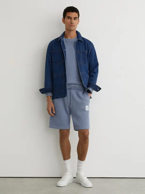 REISS Riley Shorts - Powder Blue