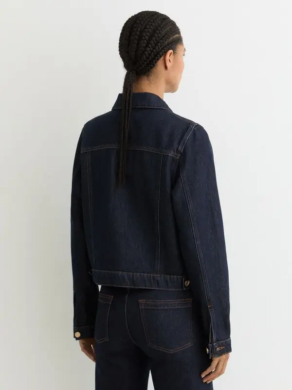 REISS Carmen Denim Trucker Jacket