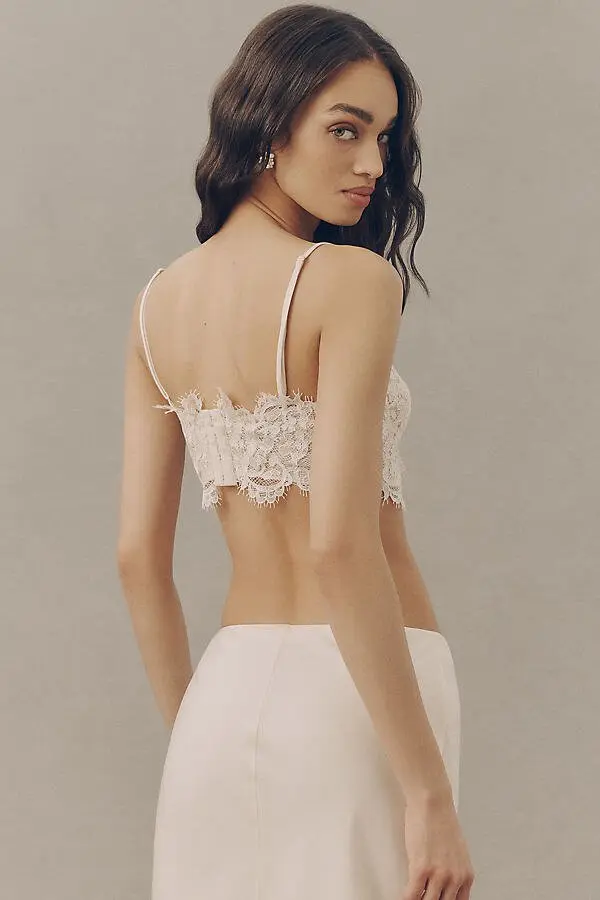 Bardot Lella Lace Bralette Top - Ivory