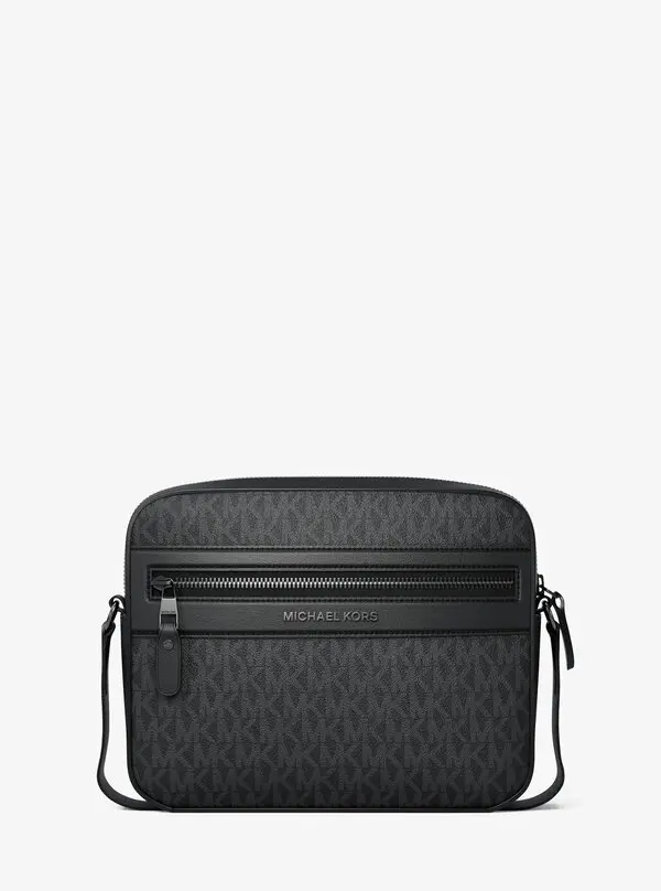 Michael Kors Jet Set Signature Logo Crossbody Bag - Black