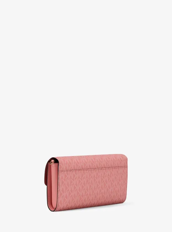 Michael Kors Jet Set Small Signature Logo Convertible Crossbody Bag - Pink
