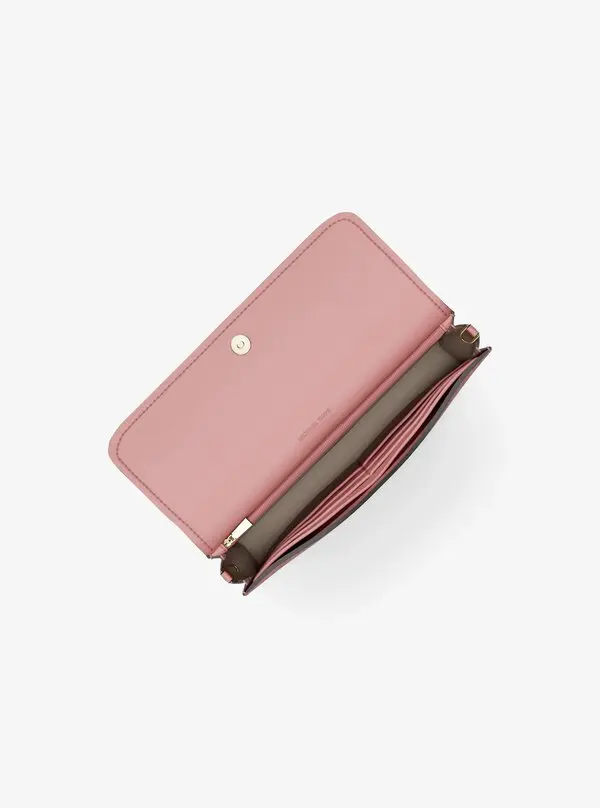 Michael Kors Jet Set Small Signature Logo Convertible Crossbody Bag - Pink