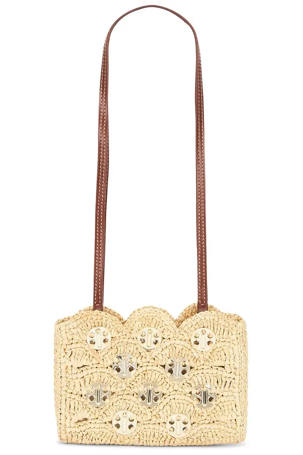 Rabanne Raffia Shoulder Bag