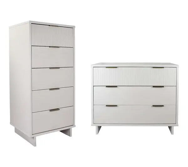 NOT KNOWN Manhattan Comfort Granville 2-piece Dresser Set 1.0 - One-color