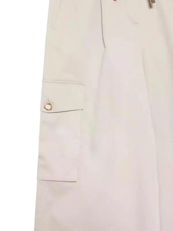 Agnona Tie-detail Cargo Trousers - Neutrals