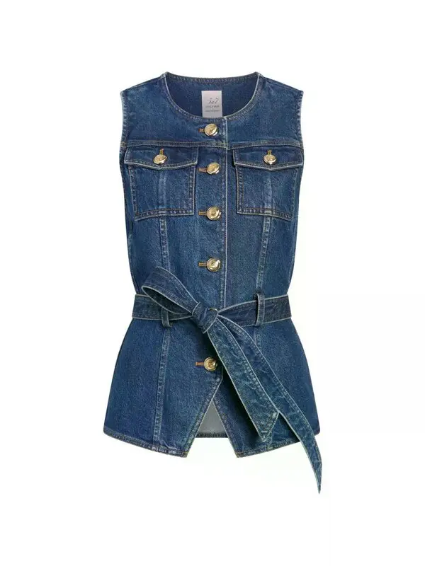 Cinq À Sept Reenee Belted Denim Vest