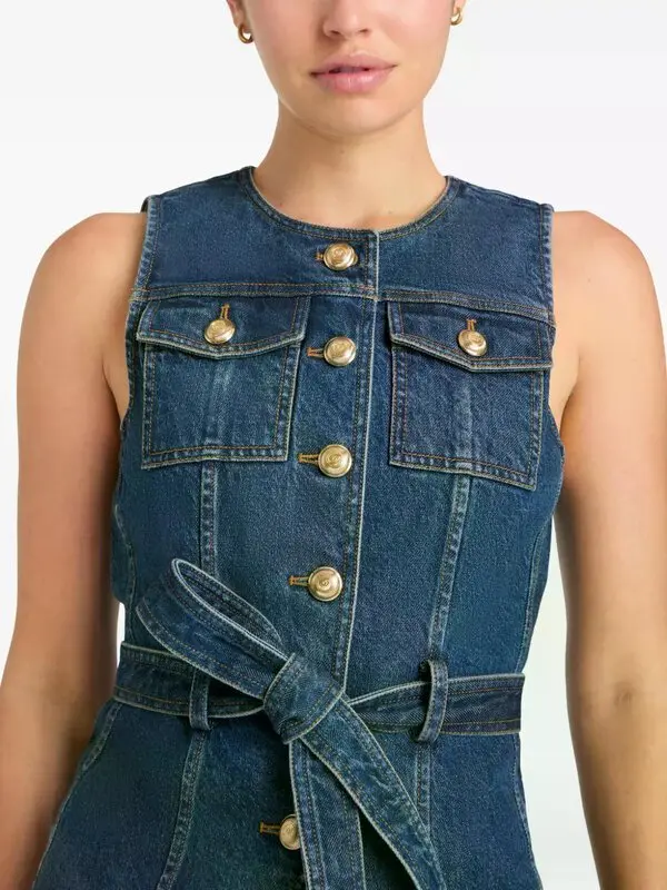 Cinq À Sept Reenee Belted Denim Vest