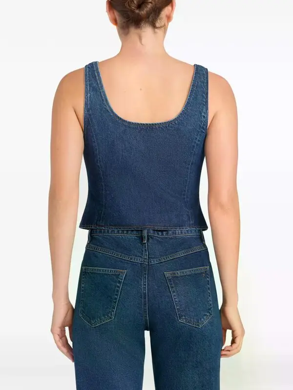 Cinq À Sept Rowena Denim Top - Blue