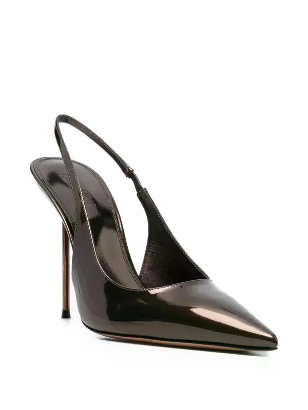Paris Texas Lidia Slingback Pumps - Brown