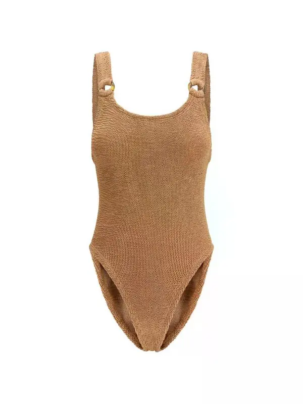 Hunza G Domino Ring-strap Swimsuit - Neutrals