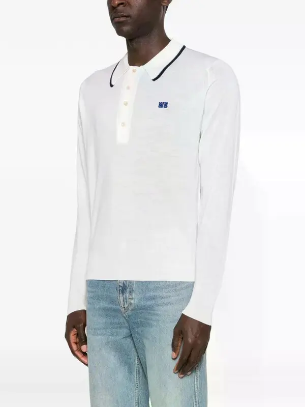 WALES BONNER X John Smedley Logo-embroidery Polo Shirt