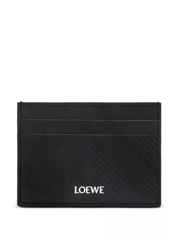 Loewe Logo-detail Card Holder - Black