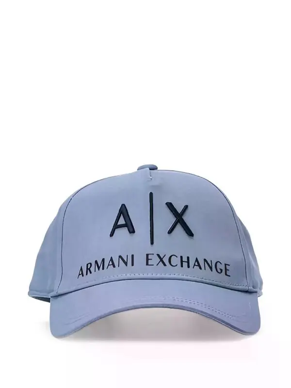 Armani Exchange Logo-embroidered Baseball Cap - Blue