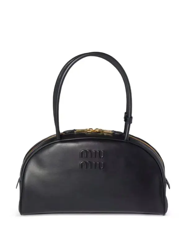 Miu Miu Beau Leather Bag - Black