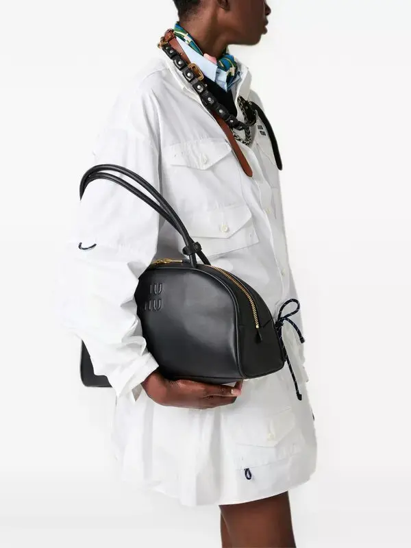Miu Miu Beau Leather Bag - Black