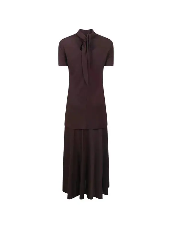 JIL SANDER Roll-neck Maxi Dress