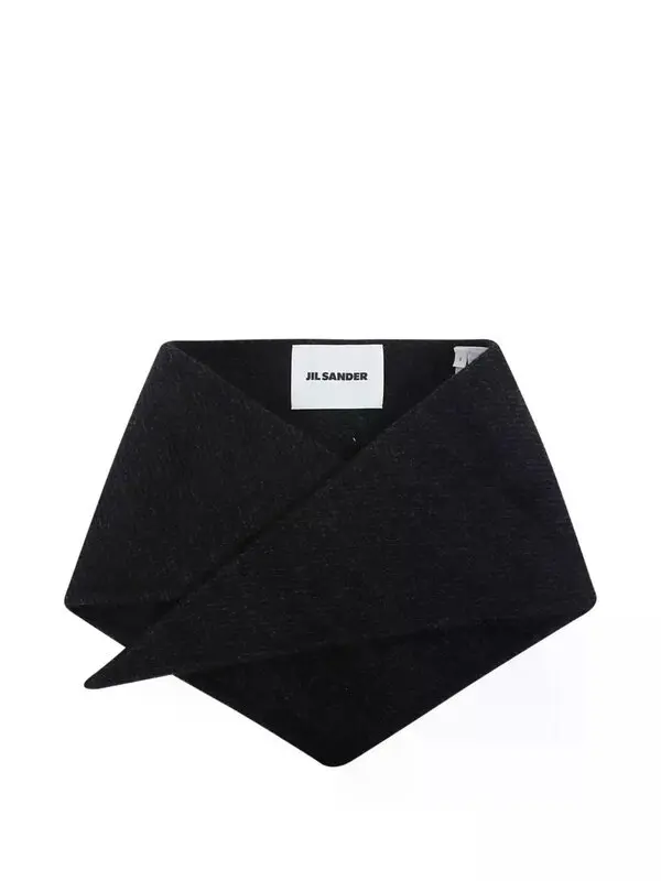JIL SANDER Logo-patch Scarf