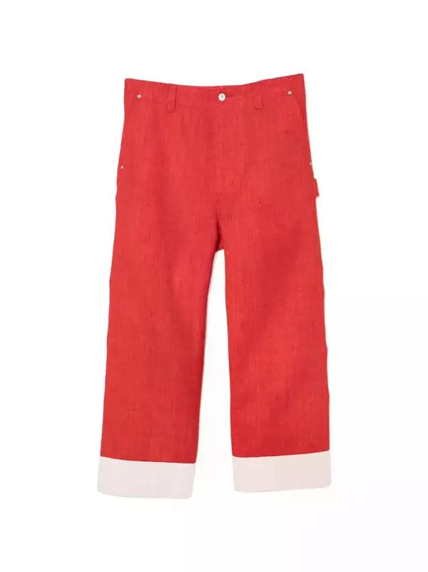Junya Watanabe Cuffed Trousers - Red