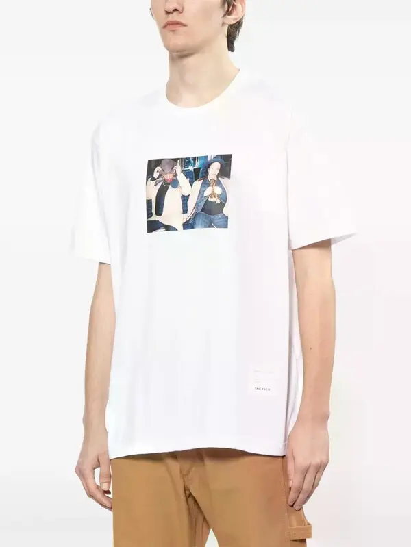 Junya Watanabe Portrait-print T-shirt - White