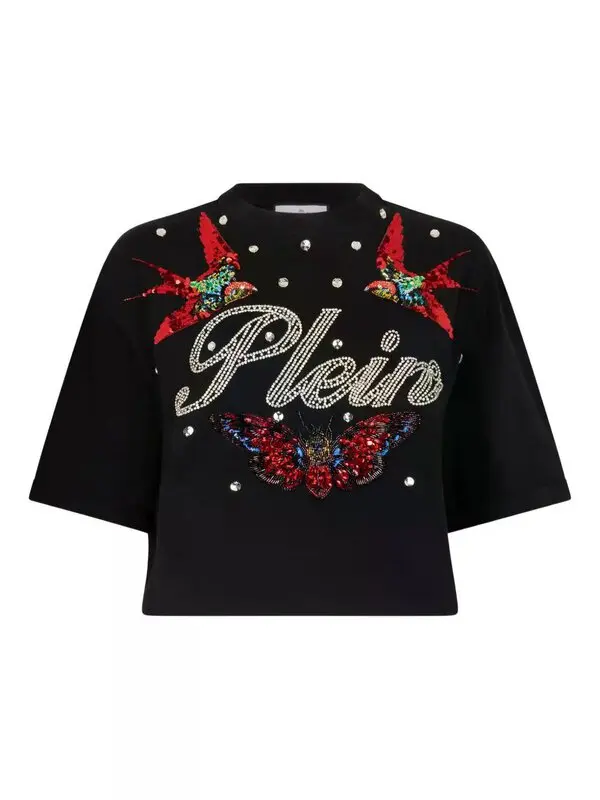 Philipp Plein Cropped Crew-neck T-shirt