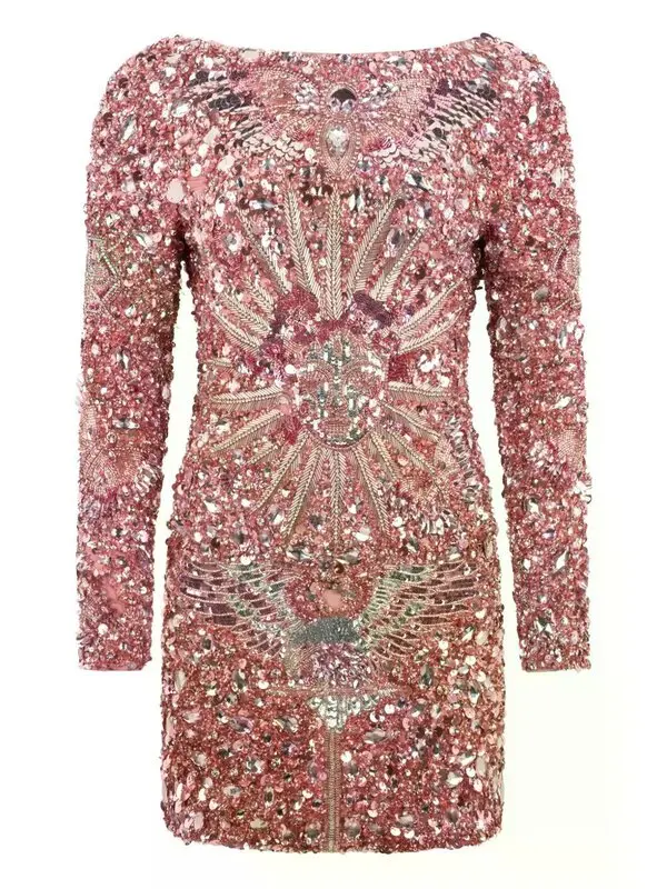 Philipp Plein Open-back Mini Dress - Pink